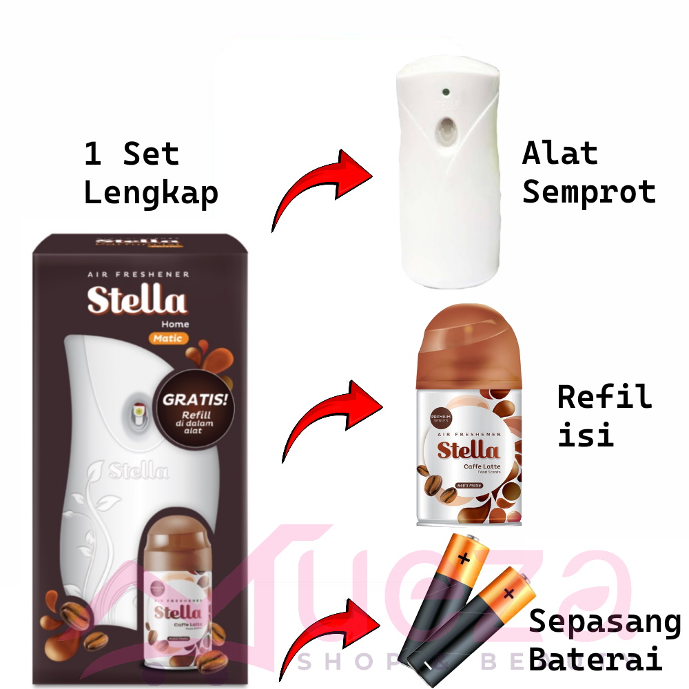 Stella Matic Box Set - Pengharum Pewangi Ruangan Otomatis | Lazada ...