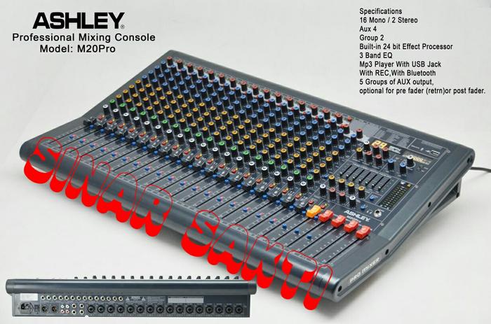 MIXER ASHLEY M20 PRO ( 20 CHANNEL ) ORIGINAL | Lazada Indonesia