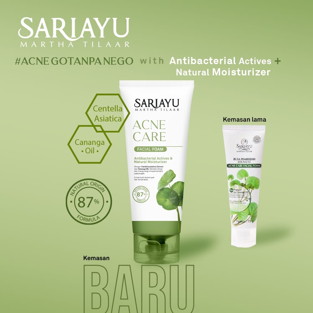 Sariayu Acne Care Facial Foam 75g / Pencuci Muka Sari Ayu | Lazada ...