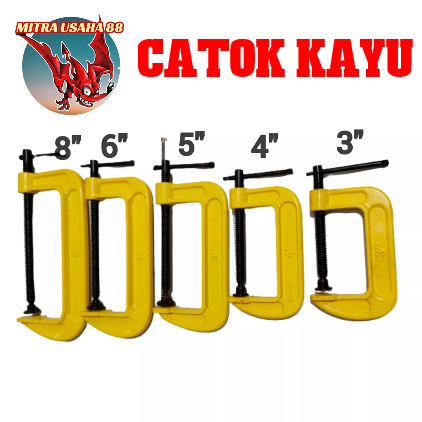 M.U 88 CUCI GUDANG !!! KDK Clamp C SEMUA UKURAN C Clamp Klem G Catok ...