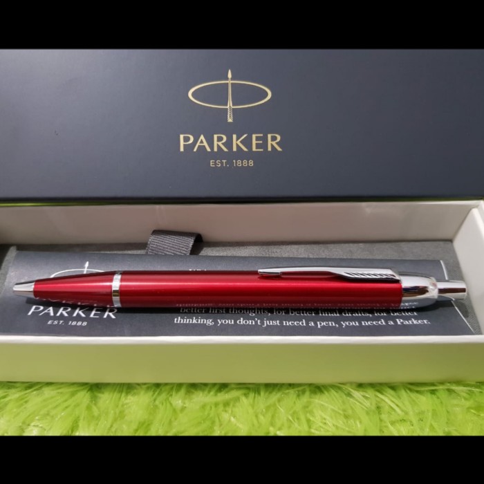 TERBARU PULPEN PARKER ORIGINAL RED MARRON FREE CUSTOM REQUEST GRAFIR ...