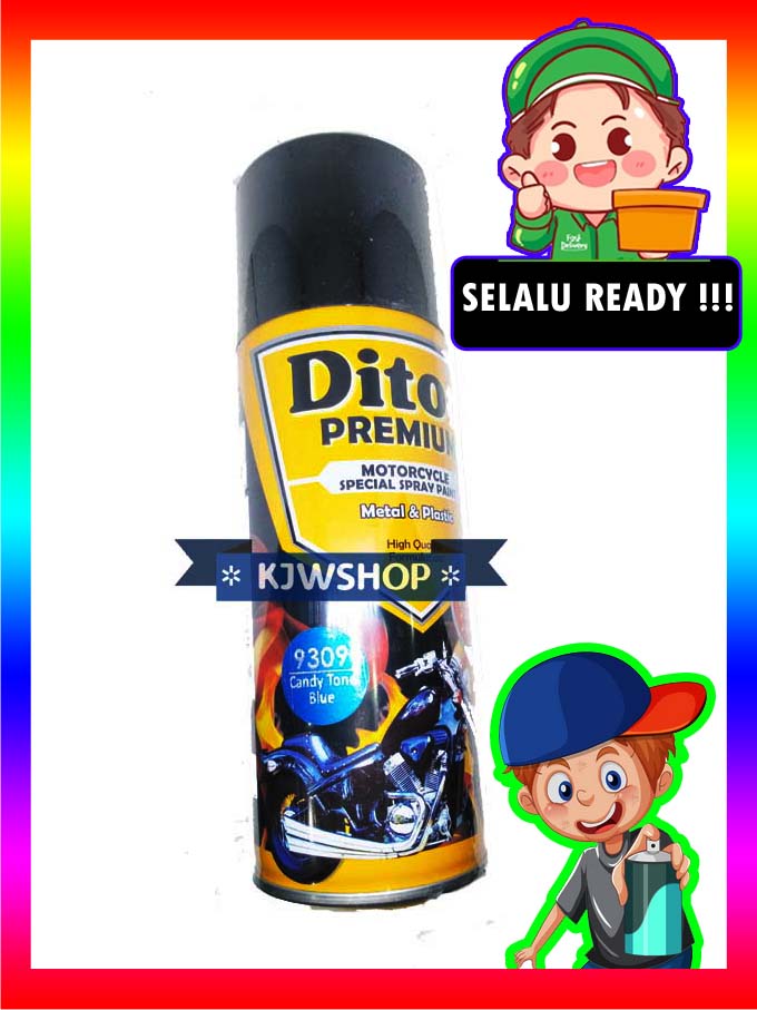 DITON Candy Tone Blue 9309 CandyTone Biru DITON PREMIUM Aerosol Paint ...
