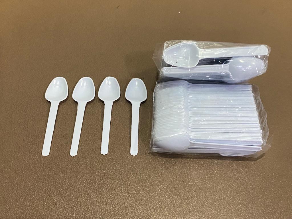 Sendok stb PUTIH SUSU, sendok plastik puding kecil, sendok es cream ...