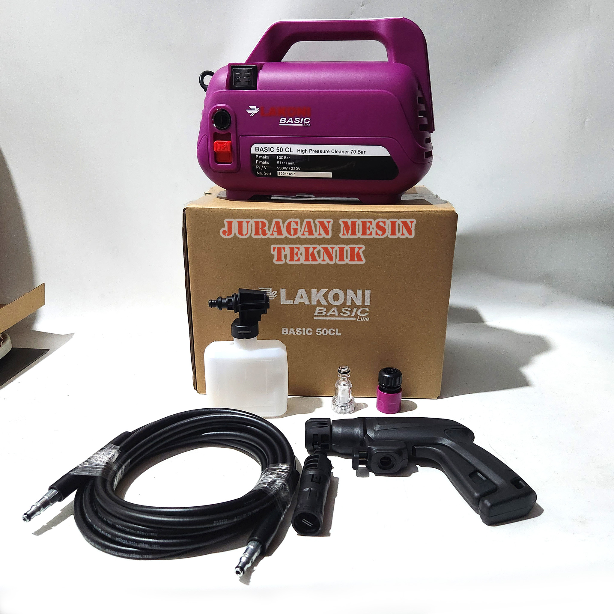 Mesin Jet Cleaner Lakoni Basic 50 CL Alat Cuci Steam AC Mobil Motor ...