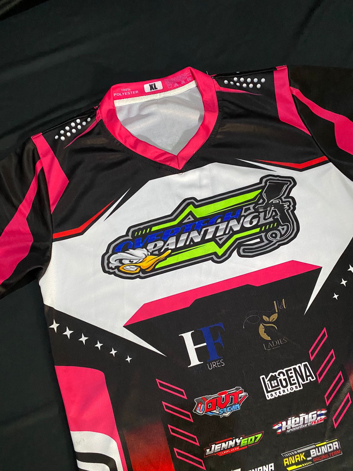 kaos baju jersey racing custom full printing bisa ganti nama nomer logo ...