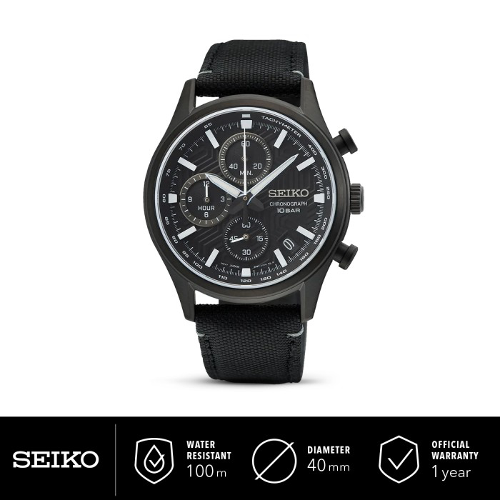 Seiko Chronograph SSB421P1 SSB421 Quartz Sapphire Nylon Original ...