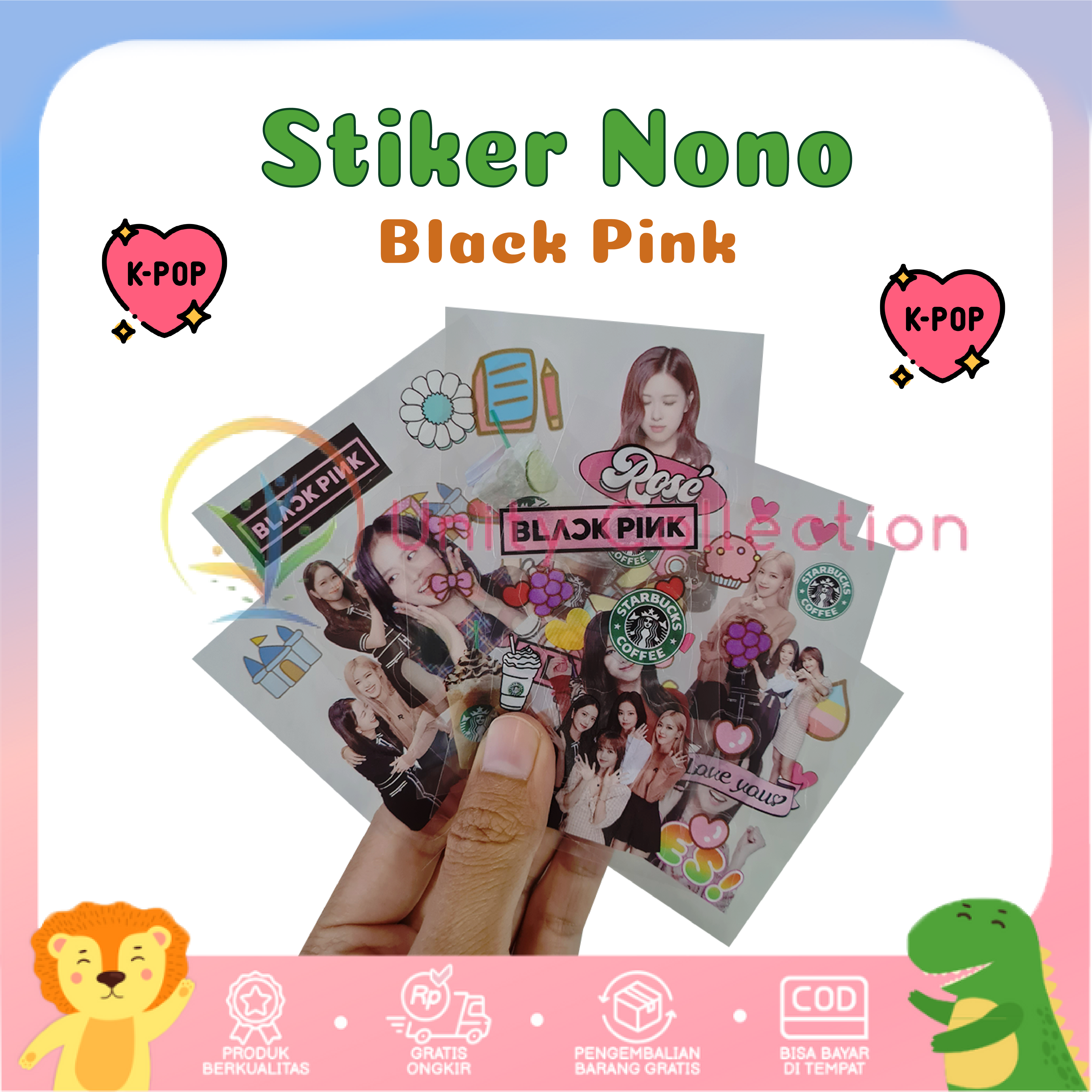 STICKER NONO BLACKPINK ANTI AIR ECER 1 LEMBAR STIKER | Lazada Indonesia