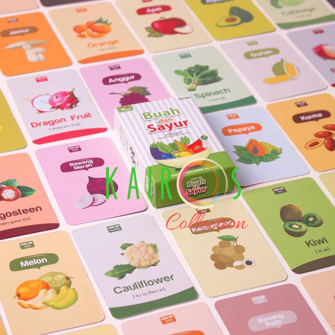 Flashcard Seri Buah dan Sayur | Lazada Indonesia