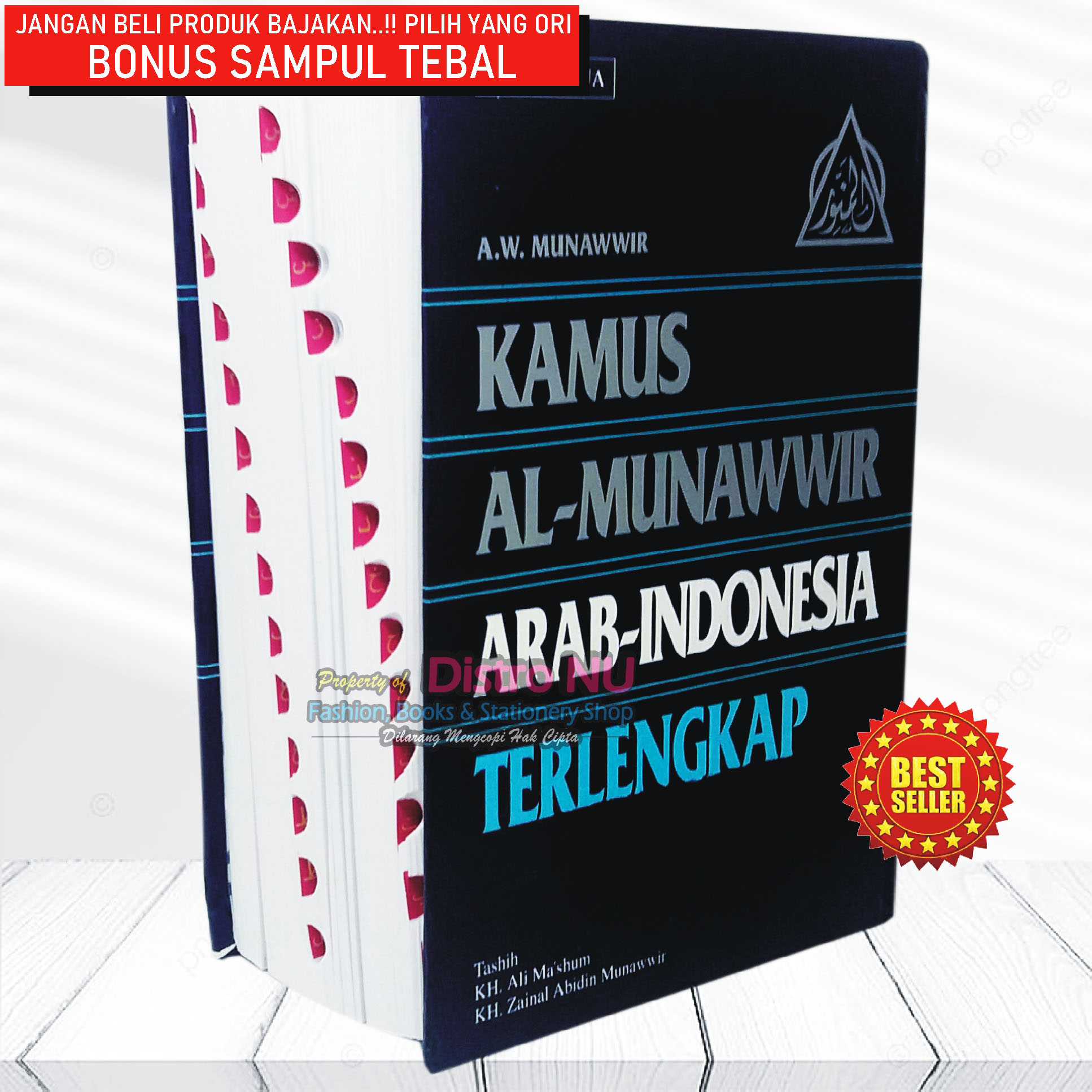 Kamus Al-Munawir Arab-Indonesia 0RI+Sampul Buku Mika TEBAL /paket kamus ...