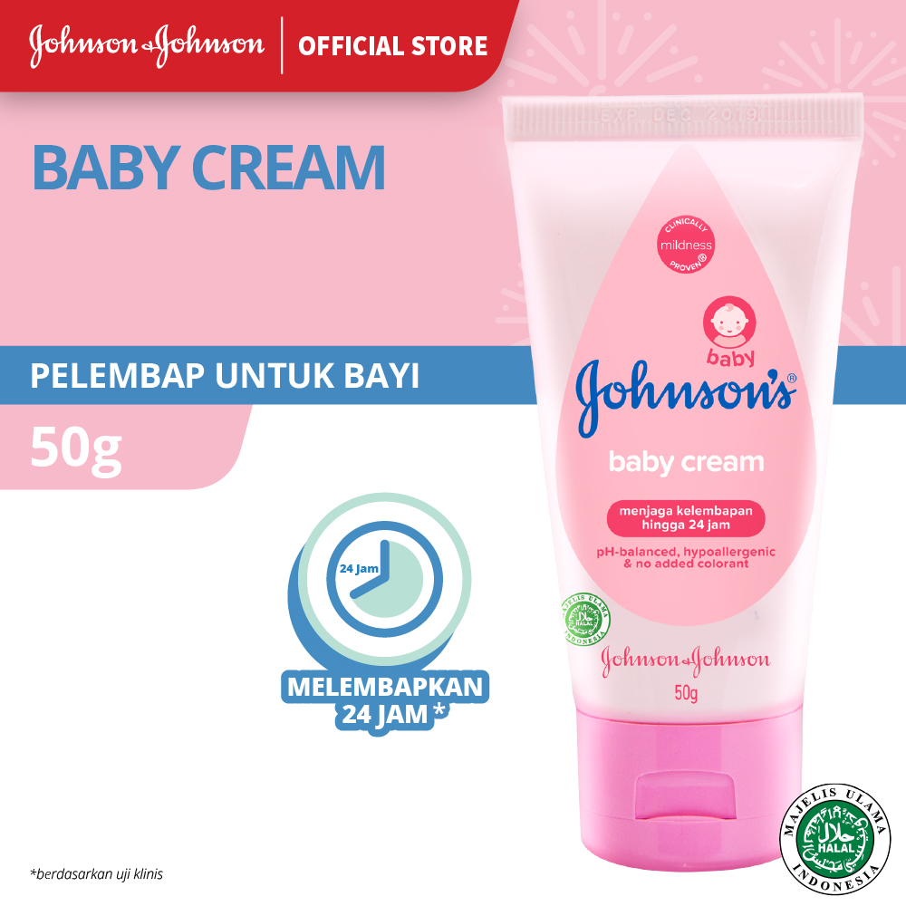JOHNSON'S Baby Cream - Krim Bayi 50gr | Lazada Indonesia