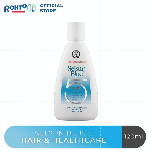 Selsun Blue 5 Exclusive Dandruff Shampoo - 120ml (Anti-dandruff ...