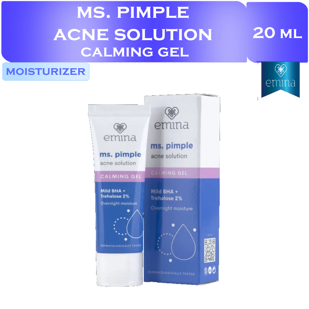 EMINA MS. PIMPLE Acne SolutiIon Calming Gel 20 ml | Lazada Indonesia