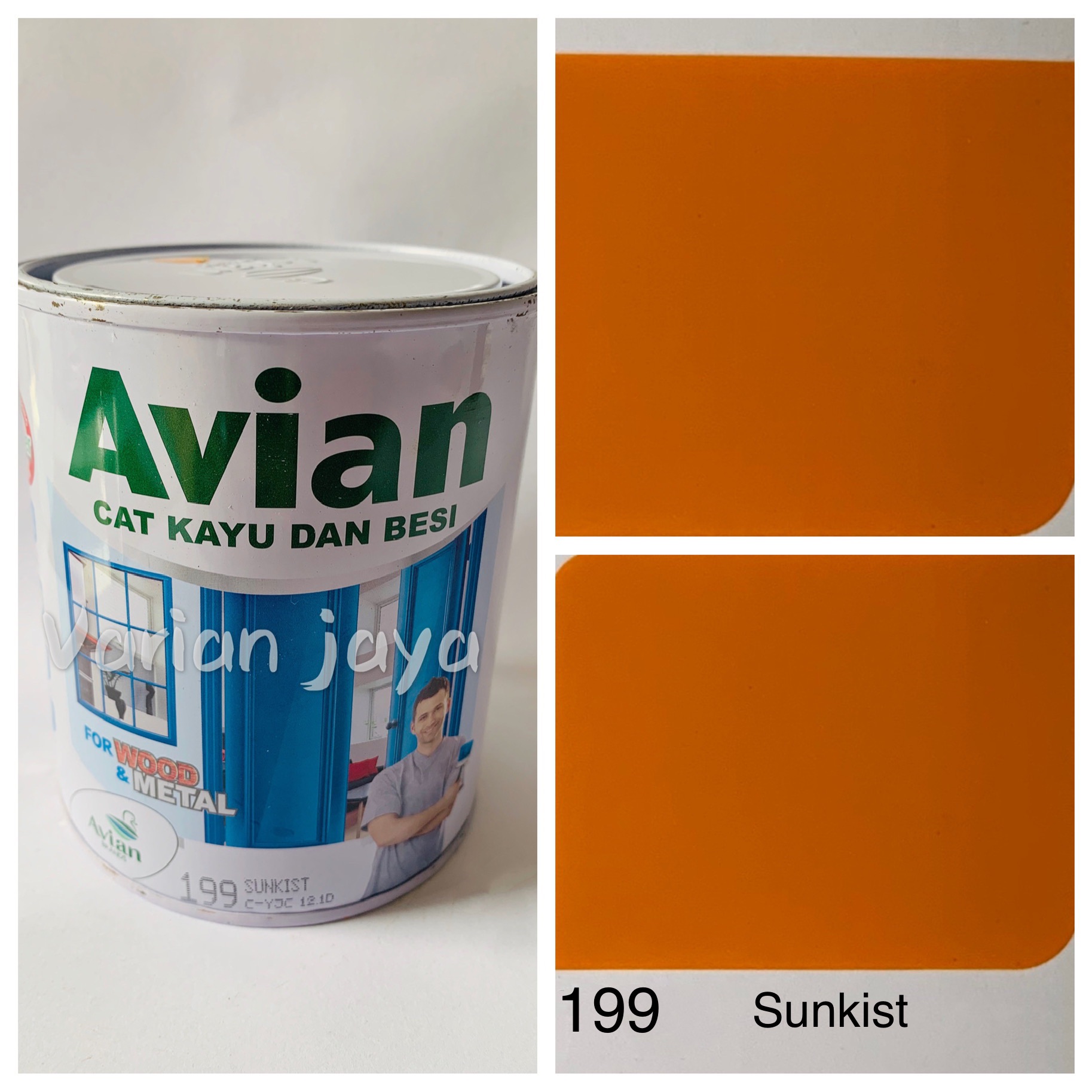 Cat kayu dan besi Avian Paint Lt Kg Orange | Lazada Indonesia