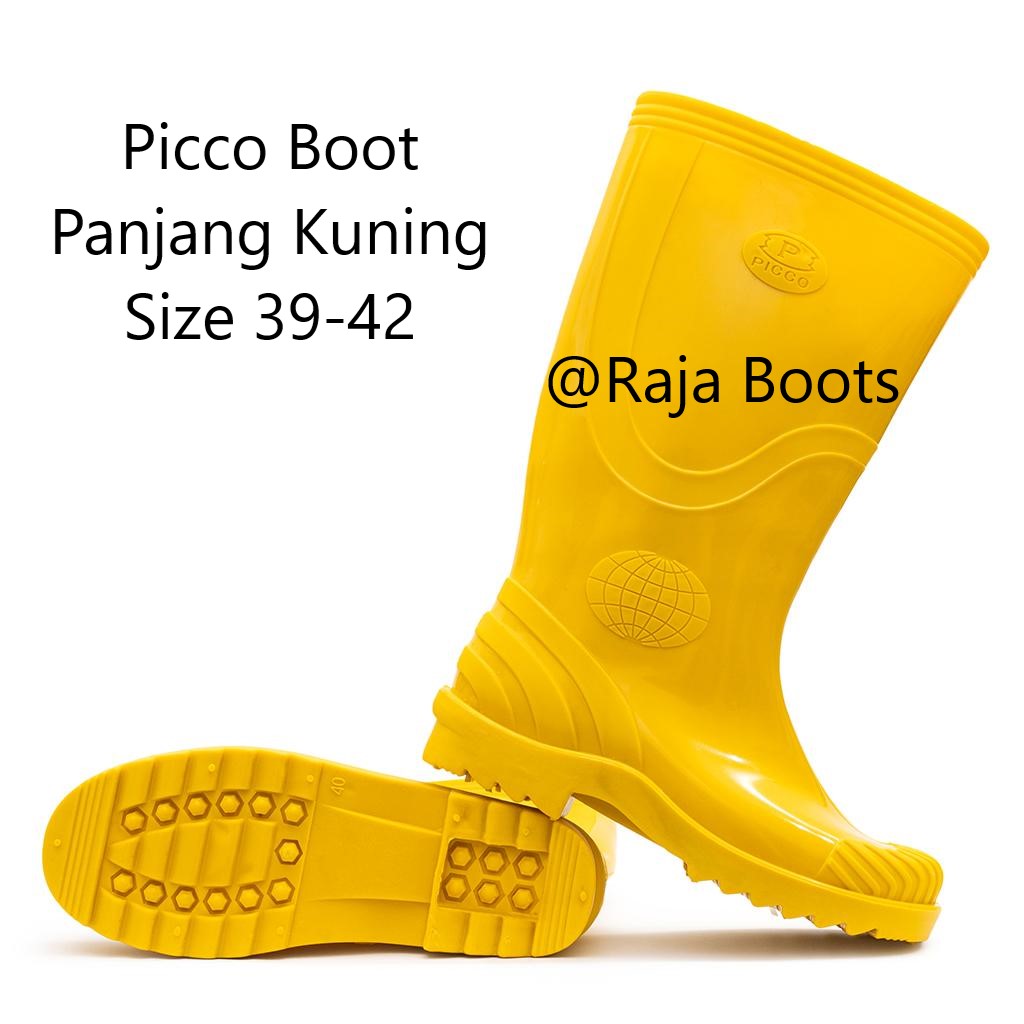 Sepatu Boot Panjang Kuning Picco Boot Proyek Picco | Lazada Indonesia