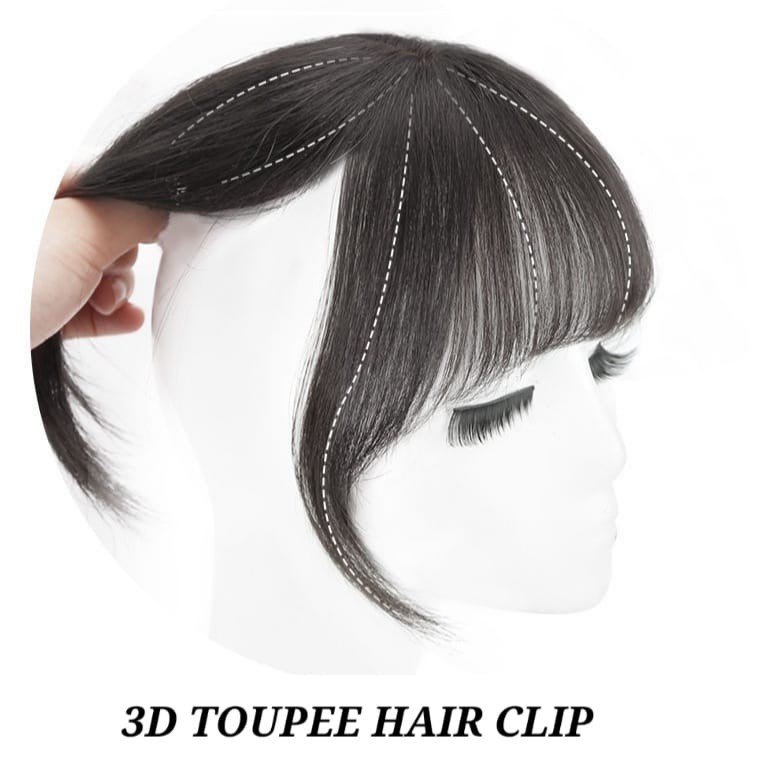 3D TOUPEE HAIR CLIP RAMBUT PALSU PONI PENUTUP UBAN LEPEK WIG FASHION ...