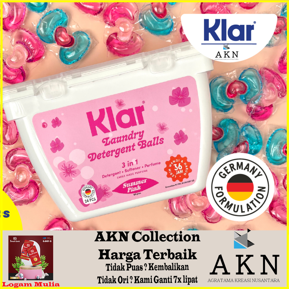 Klar Laundry Detergent Ball 3 in 1 Detergent Instant Cocok Untuk ...