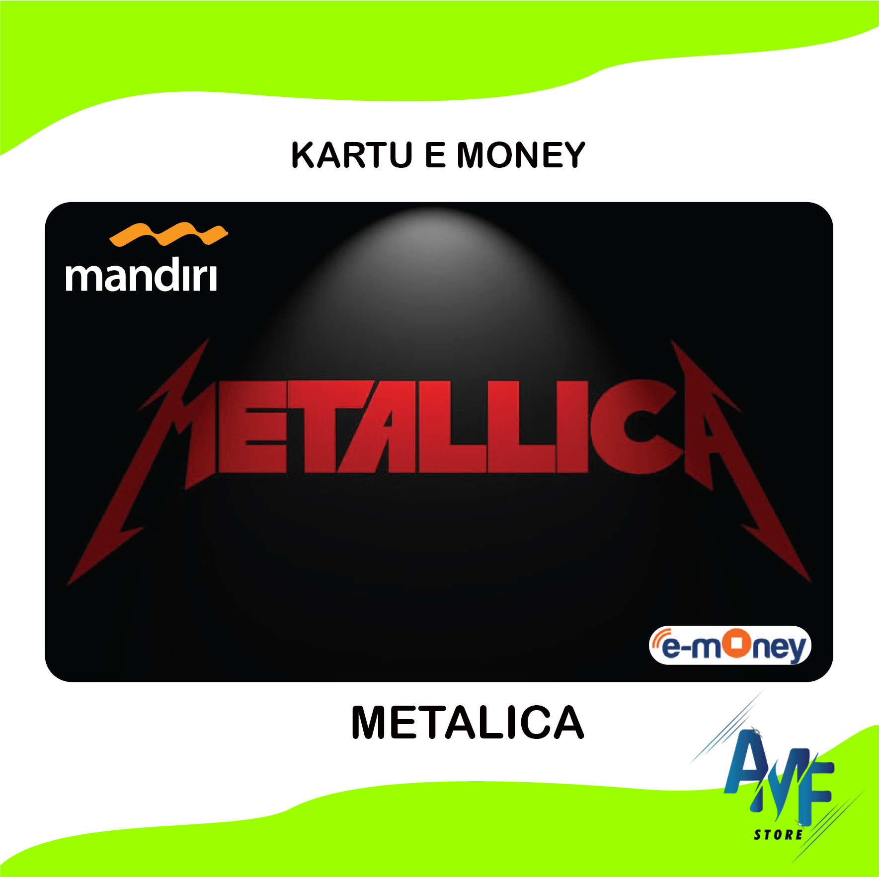 Jual Murah KARTU E MONEY Mandiri E Toll LOGO METALICA 1 SISI Bisa COD ...