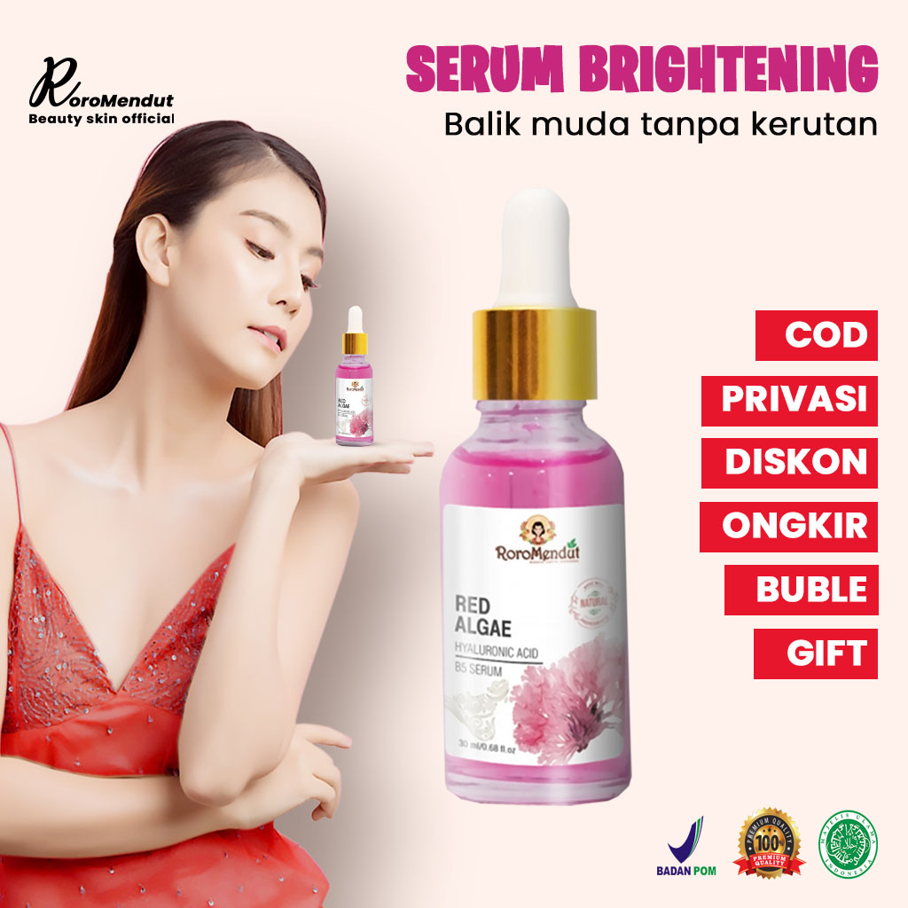 Roro Mendut Red Algae Hyaluronic Acid เซรั่ม B5 30Ml - Roromendut ...