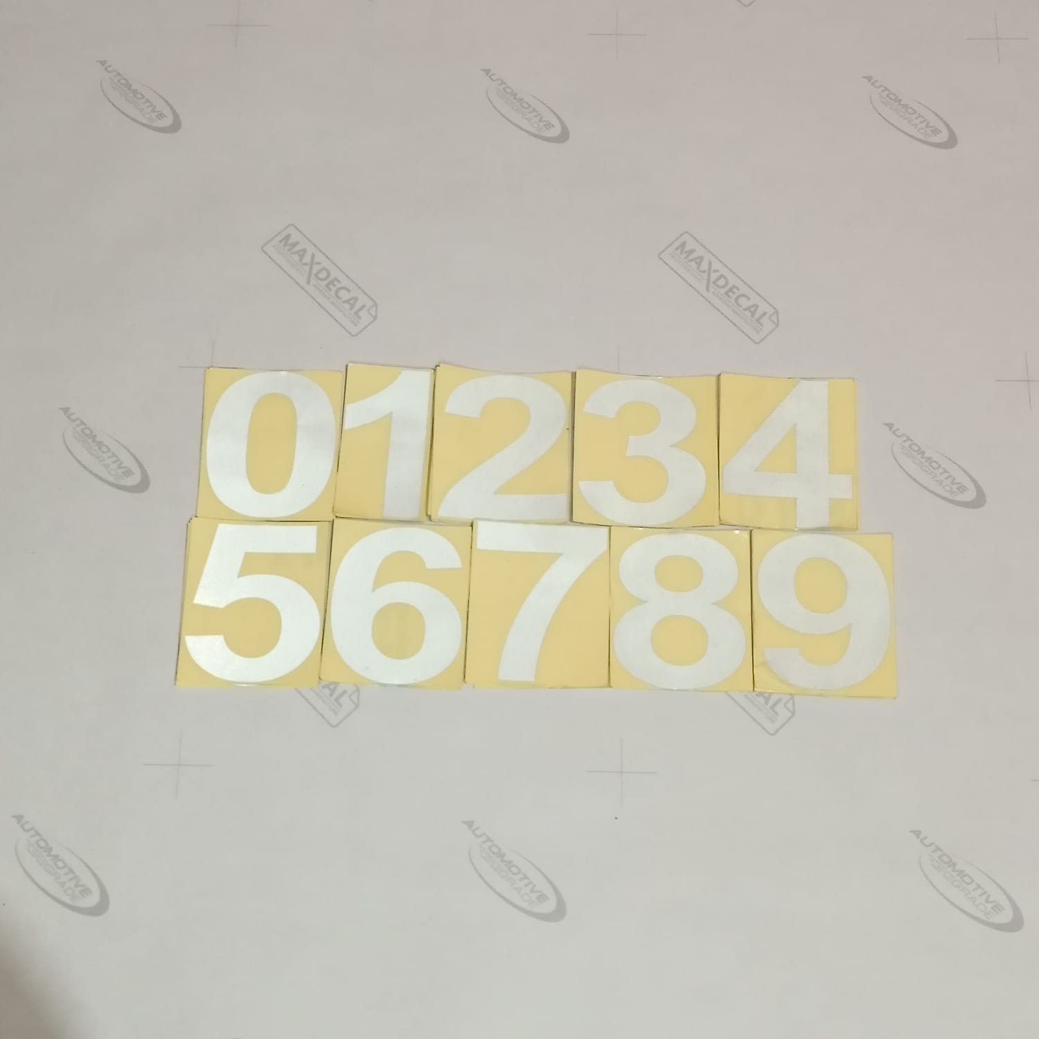 Stiker Angka Cutting Menyalah untuk kantor Meja Lemari buku baju ...
