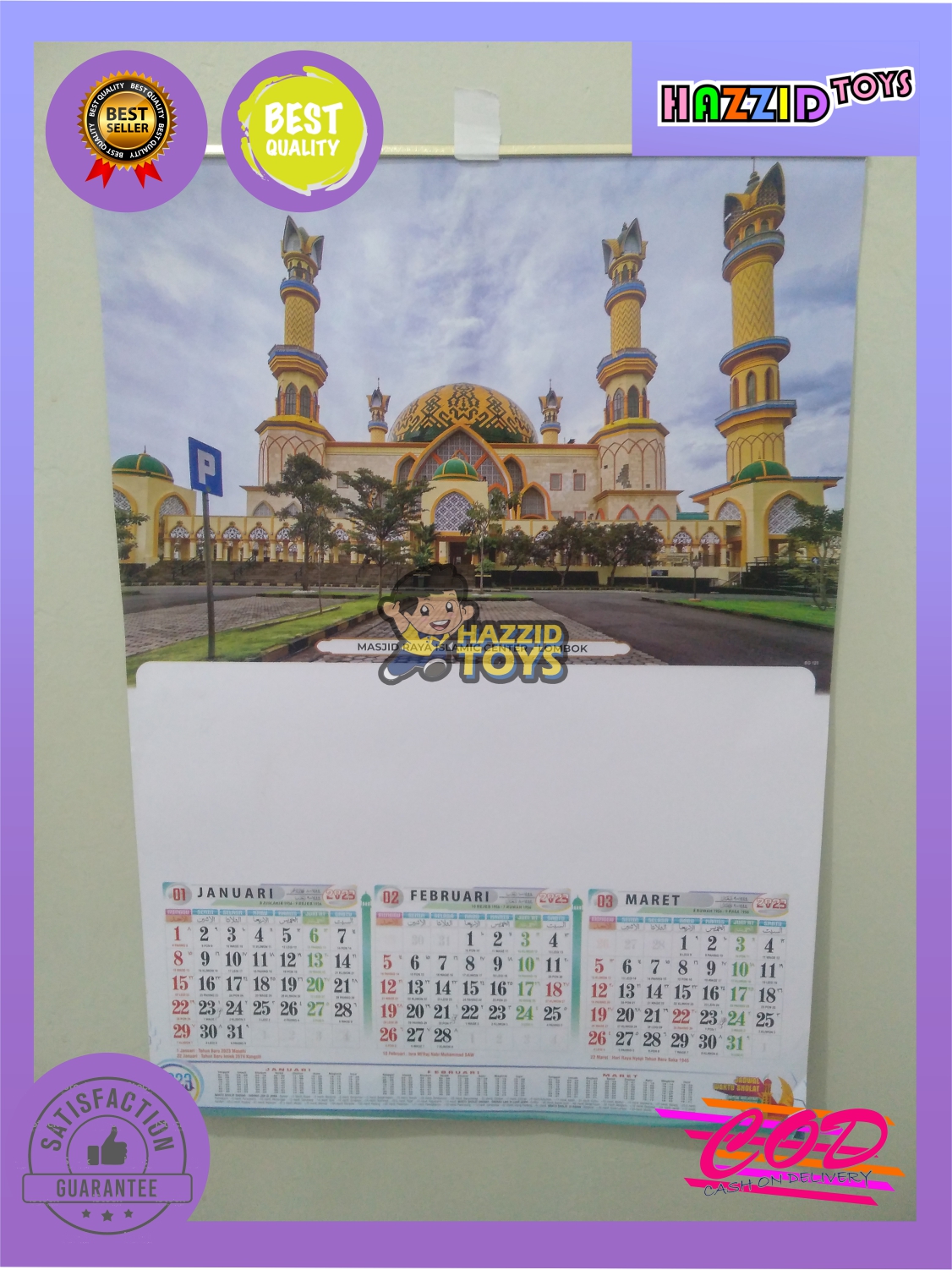 Kalender Dinding 4 Lembar Triwulan Biasa Tahun 2023 Kalender Dinding 4 ...