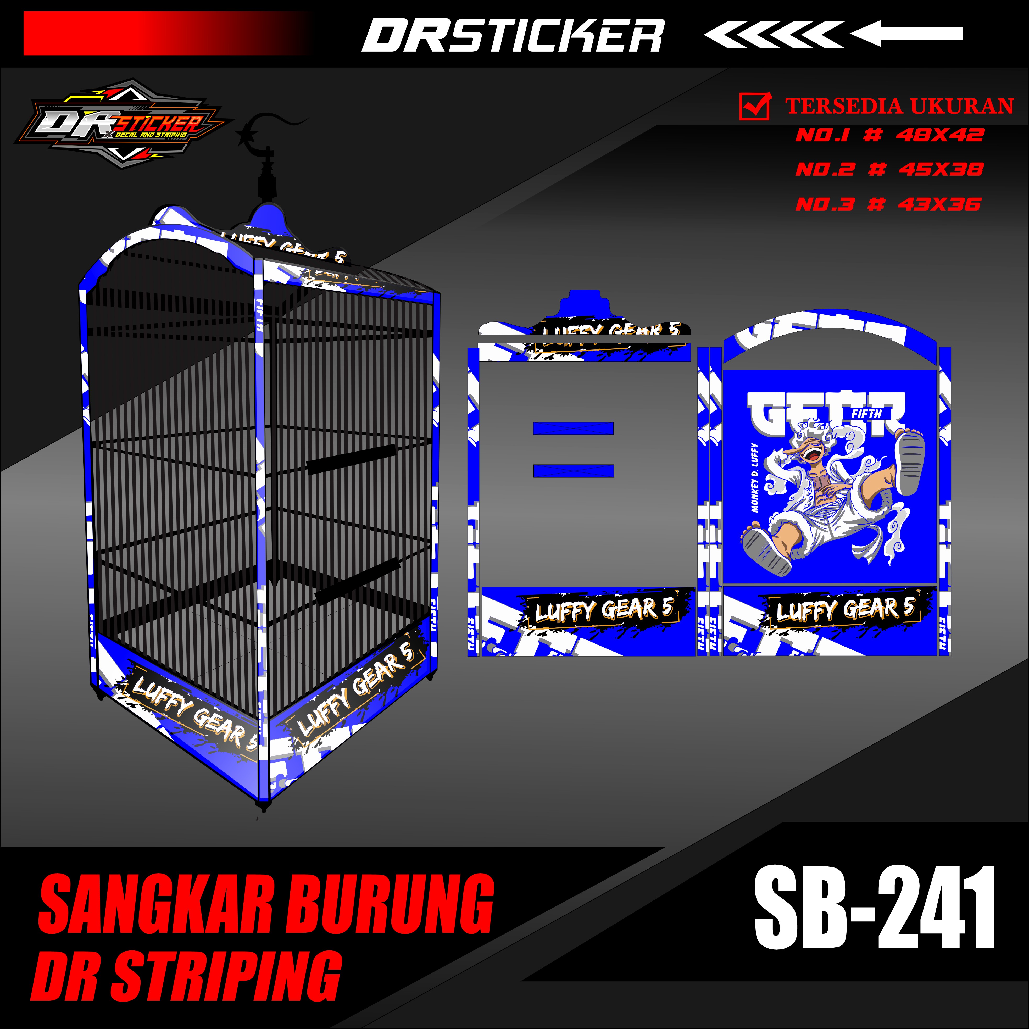 Stiker SANGKAR BURUNG Ebod Kosan - Sticker Decal Sangkar Burung Kotak Replika Variasi LUFFY GEAR ...
