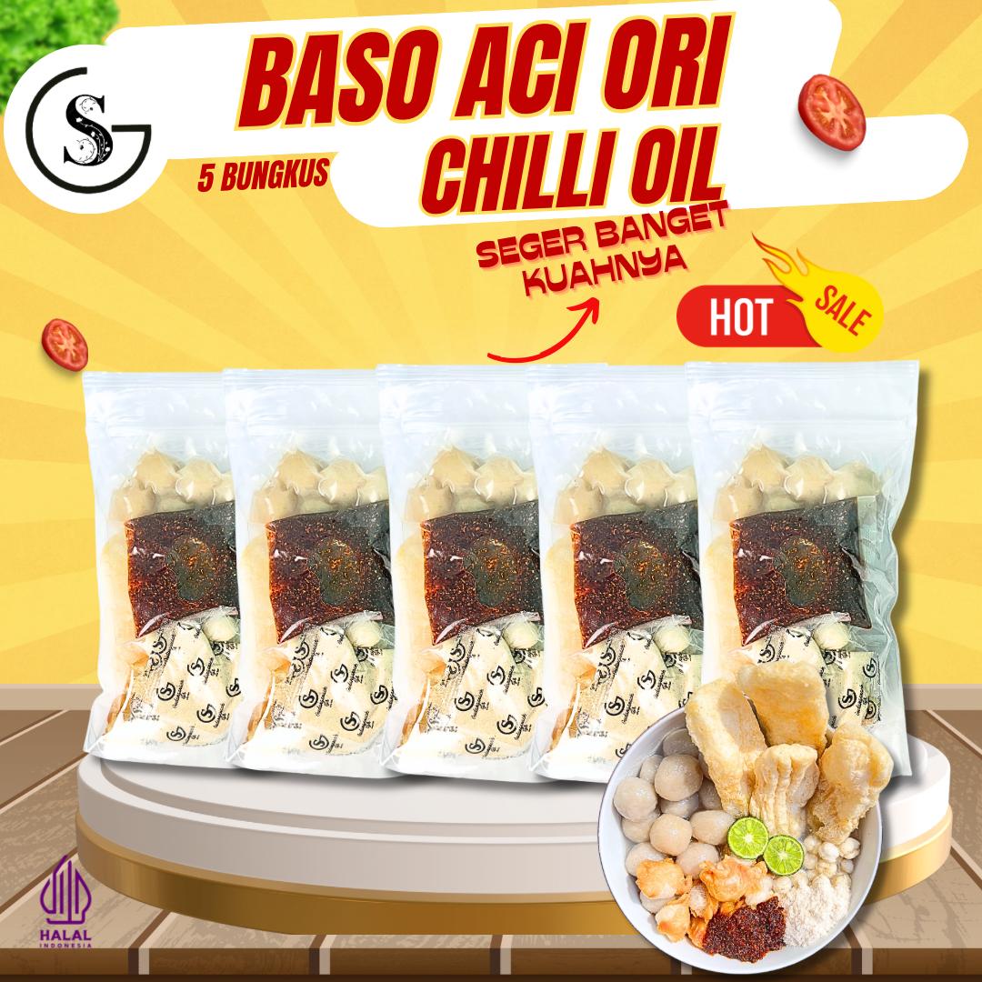 5 Baso Aci Chilli Oil Sambal Pedas Hotpot Instan Makanan Food Kaldu ...