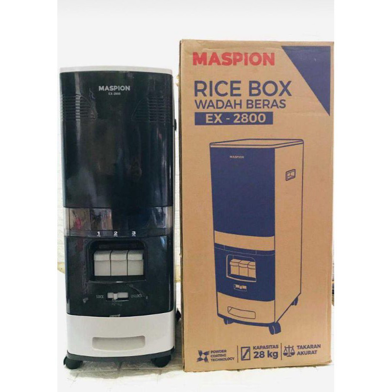 MASPION RICE BOX MRD EX 2800 TEMPAT WADAH PENYIMPANAN BERAS KAPASITAS ...