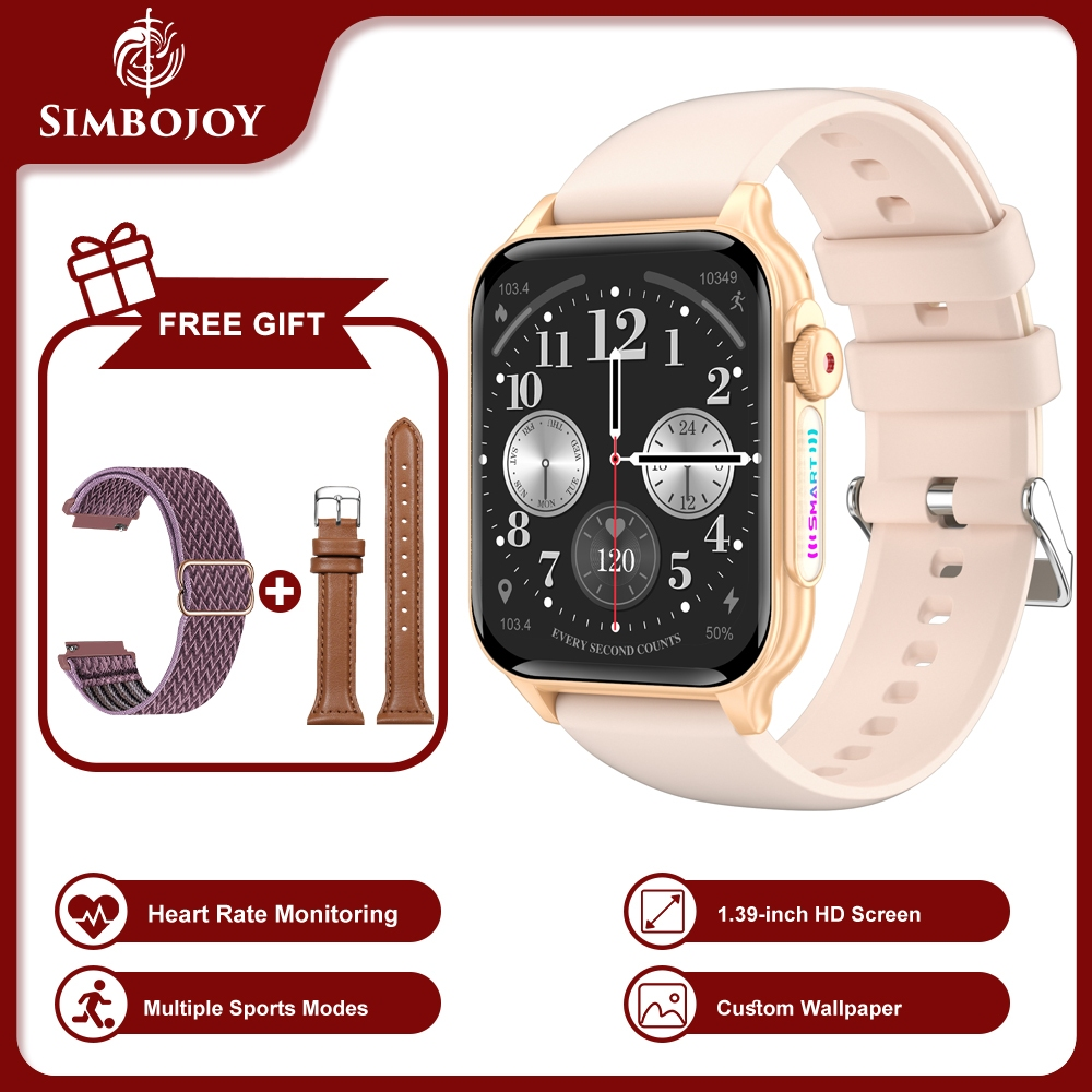 Simbojoy SmartWatch Layar1.96" Fungsi Alarm Denyut Jantung Jam Pintar ...