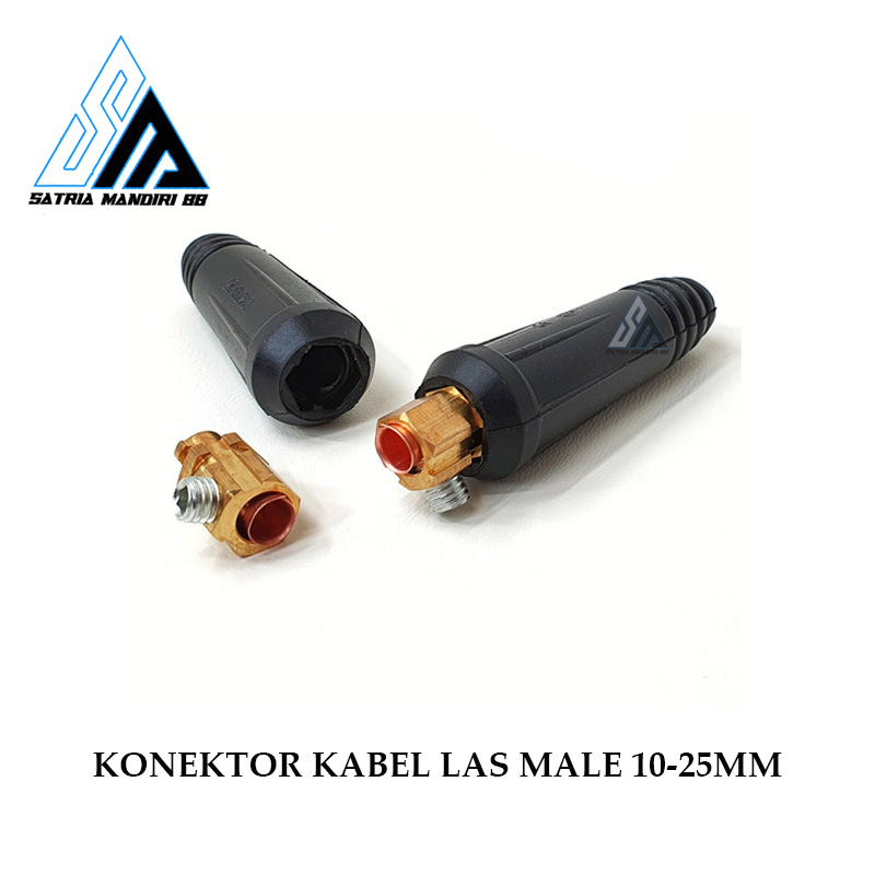 YUKIDO KONEKTOR MALE LAS Kabel Konektor Connector Las 10 - 25 mm ...