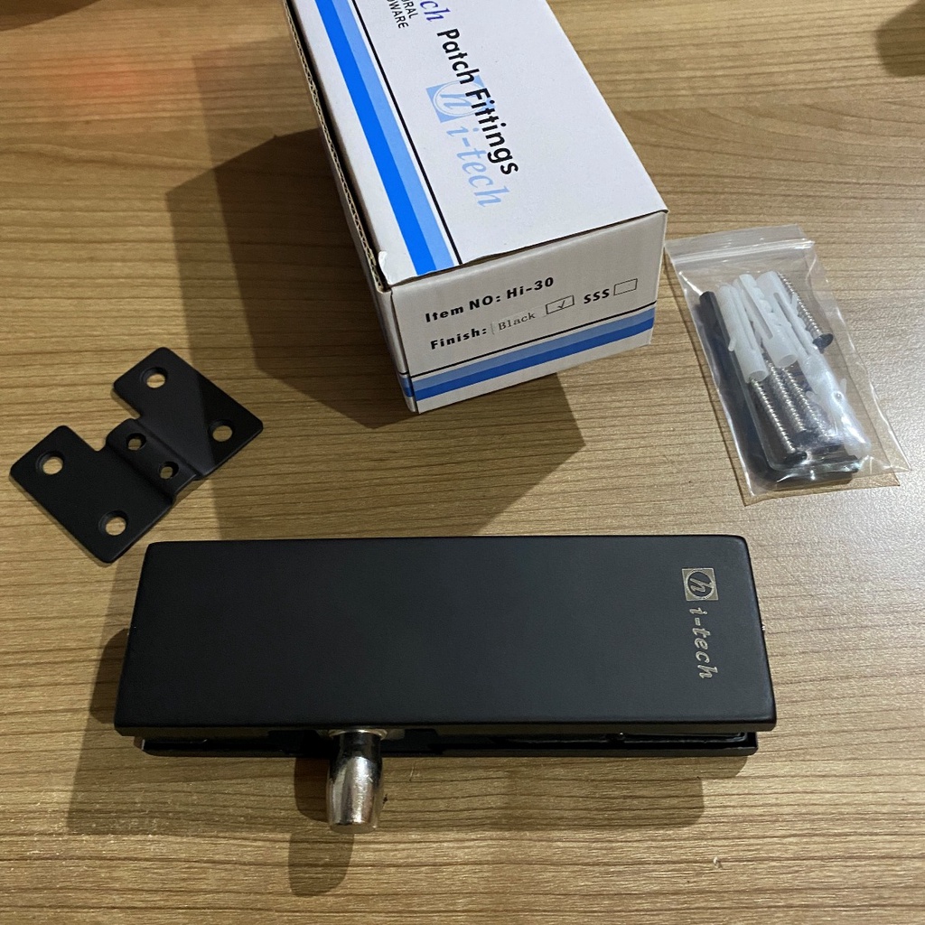 Pivot PT 30 Over Panel Top Patch Fitting Pintu Kaca PT30 Hitam Black | Lazada Indonesia