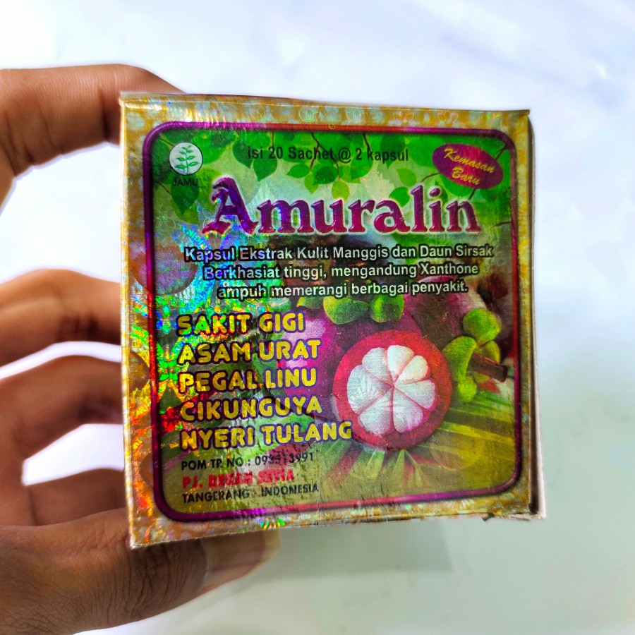 Amuralin Asli Isi 10 Shacet Kapsul Amuralin Asli Obat Herbal Amuralin ...