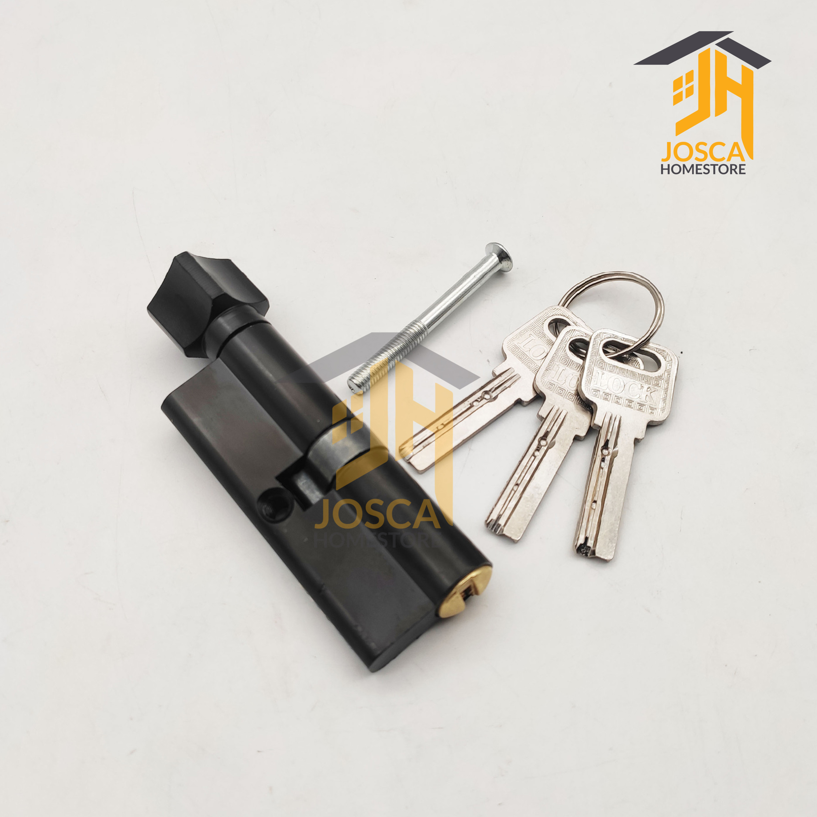 Silinder Kunci pintu Knop Putar / Cylinder Keyhole / Stainless Key Set ...