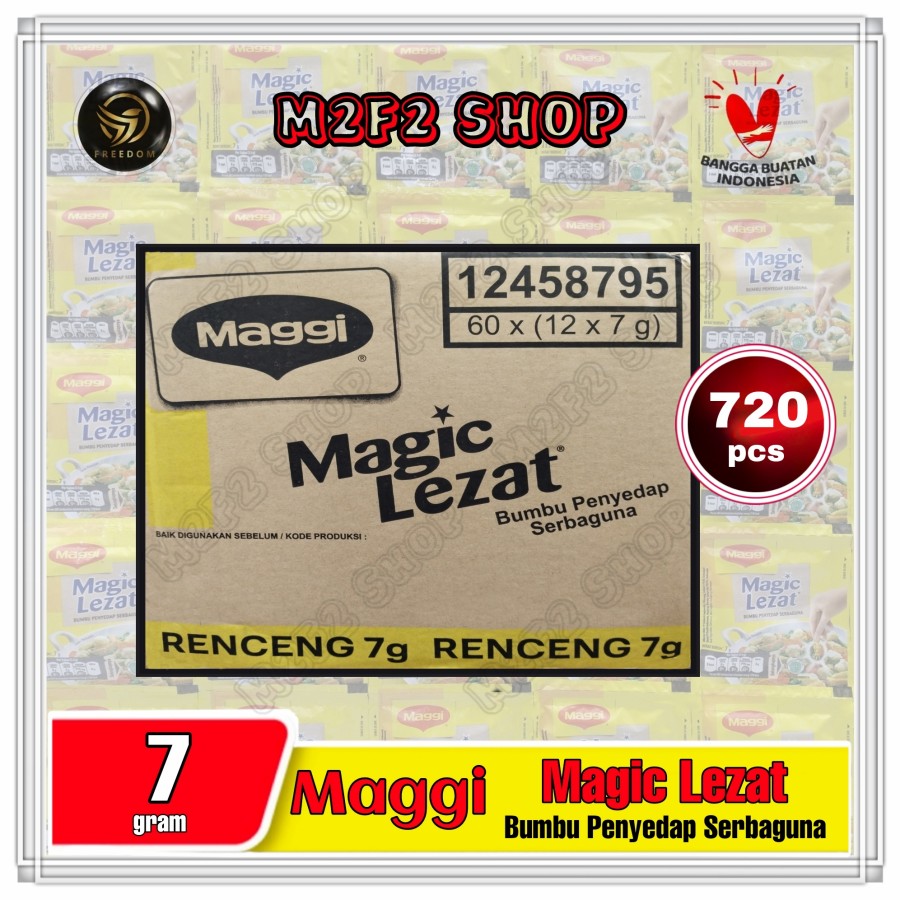 Maggi Magic Lezat Bumbu Penyedap Serbaguna Sachet - 7 gr (Kemasan ...