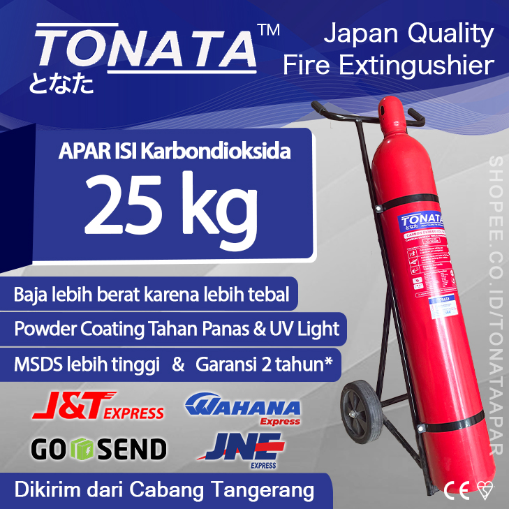 APAR 25 KG Karbondioksida (CO2) TONATA / Set Komplit | Lazada Indonesia
