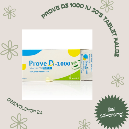 PROVE D3 1000 IU 30'S TABLET KALBE | Lazada Indonesia