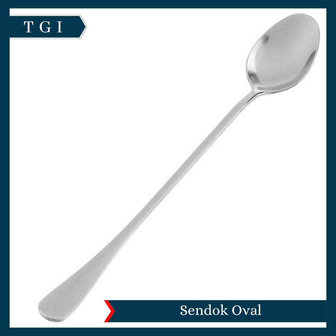 TGI - SENDOK STAINLESS PANJANG OVAL & BULAT / SENDOK ES KOPI PANJANG ...