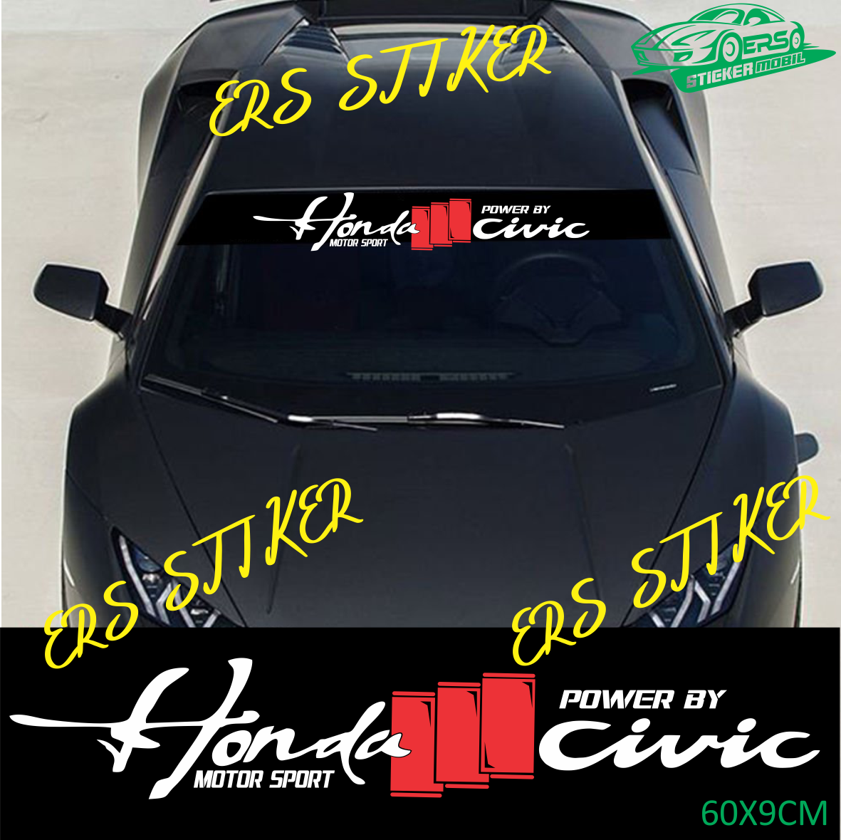 STIKER MOBIL STICKER KACA HONDA CIVIC CUTTING STIKER | Lazada Indonesia