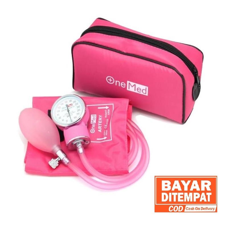 OneMed Tensimeter Aneroid Transparan - Pink / Tensi 200 / Alat Tensi ...