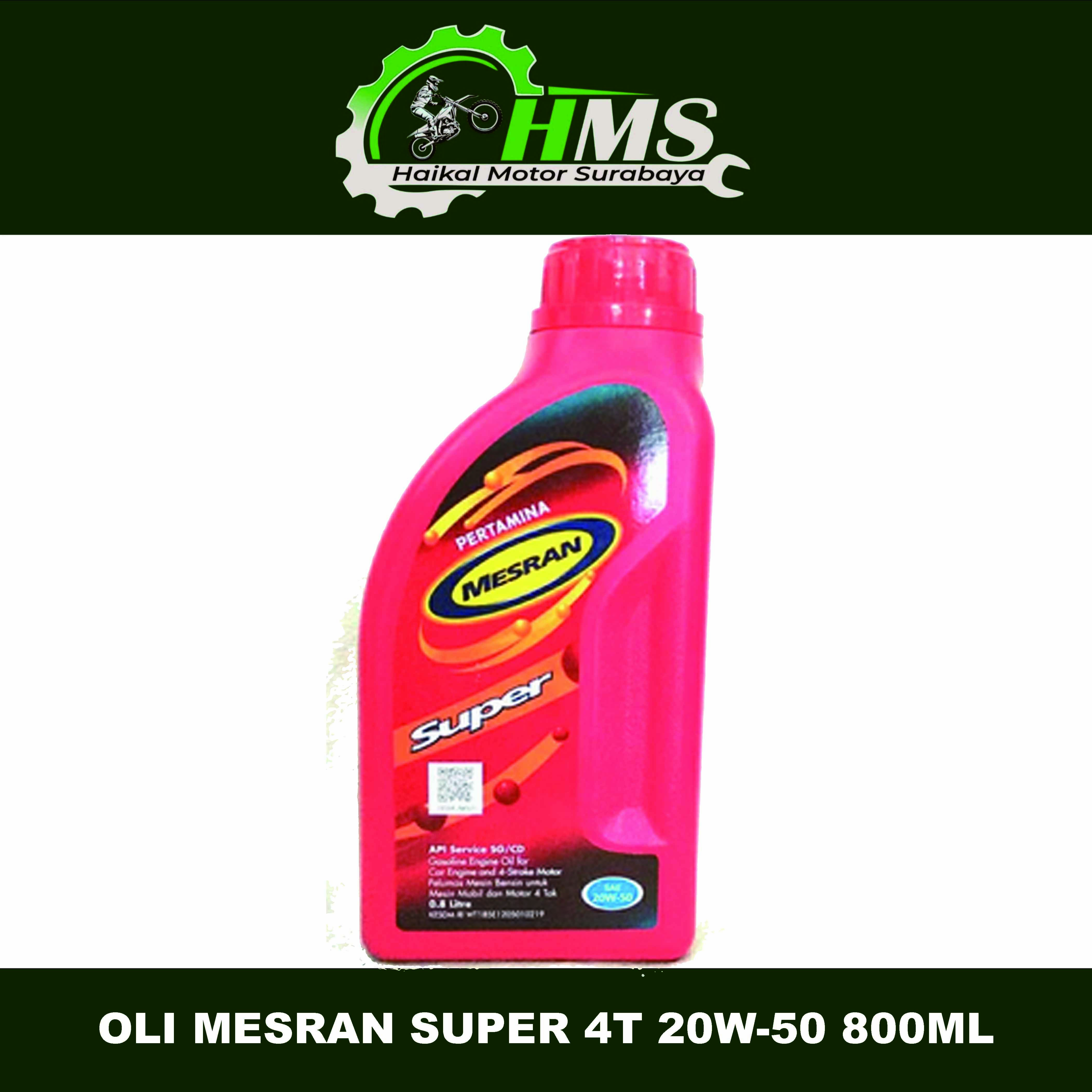 OLI MESRAN SUPER 800 ML - OLI MESIN PERTAMINA MESRAN SUPER SAE 20W-50 ...