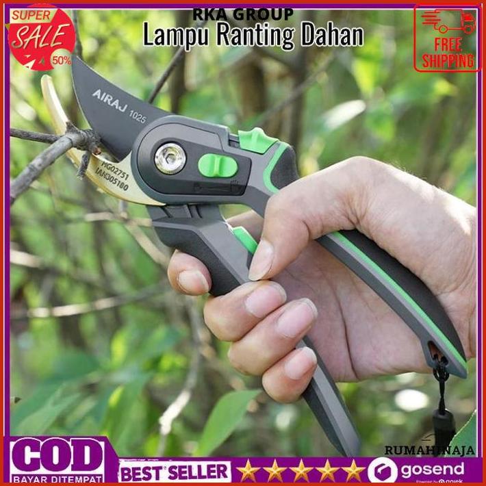 Gunting Dahan Ranting Kayu Batang Tanaman Bunga Tajam Awet Pruning ...