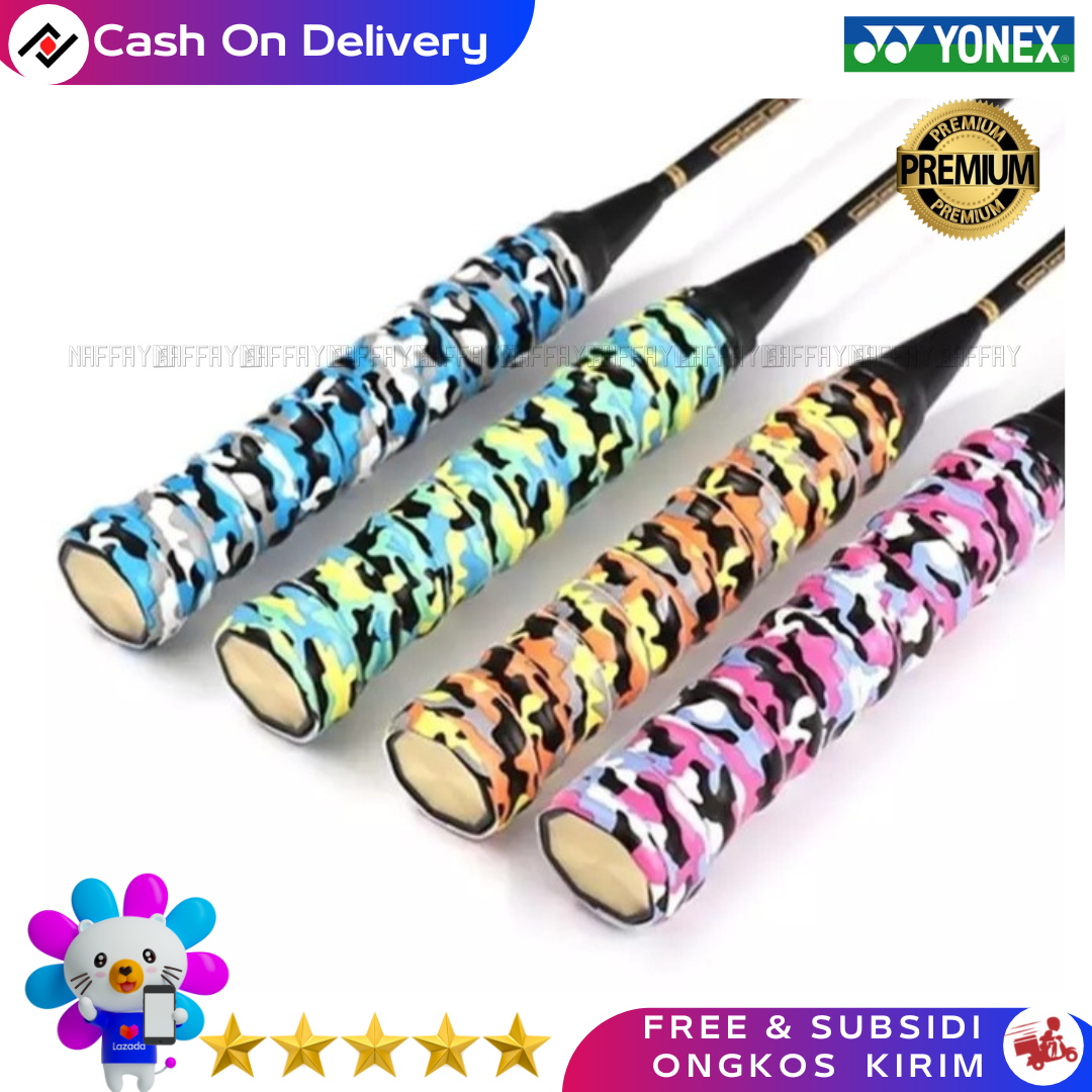 1 Grip Pegangan Karet Tulang Busa Motif Army & Polos Untuk Gagang Raket ...