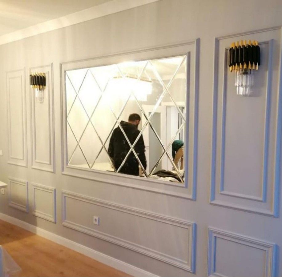 Kaca Cermin Moulding Paket Ukuran 168CM X 84CM Tebal 2MM / Kaca Cermin ...