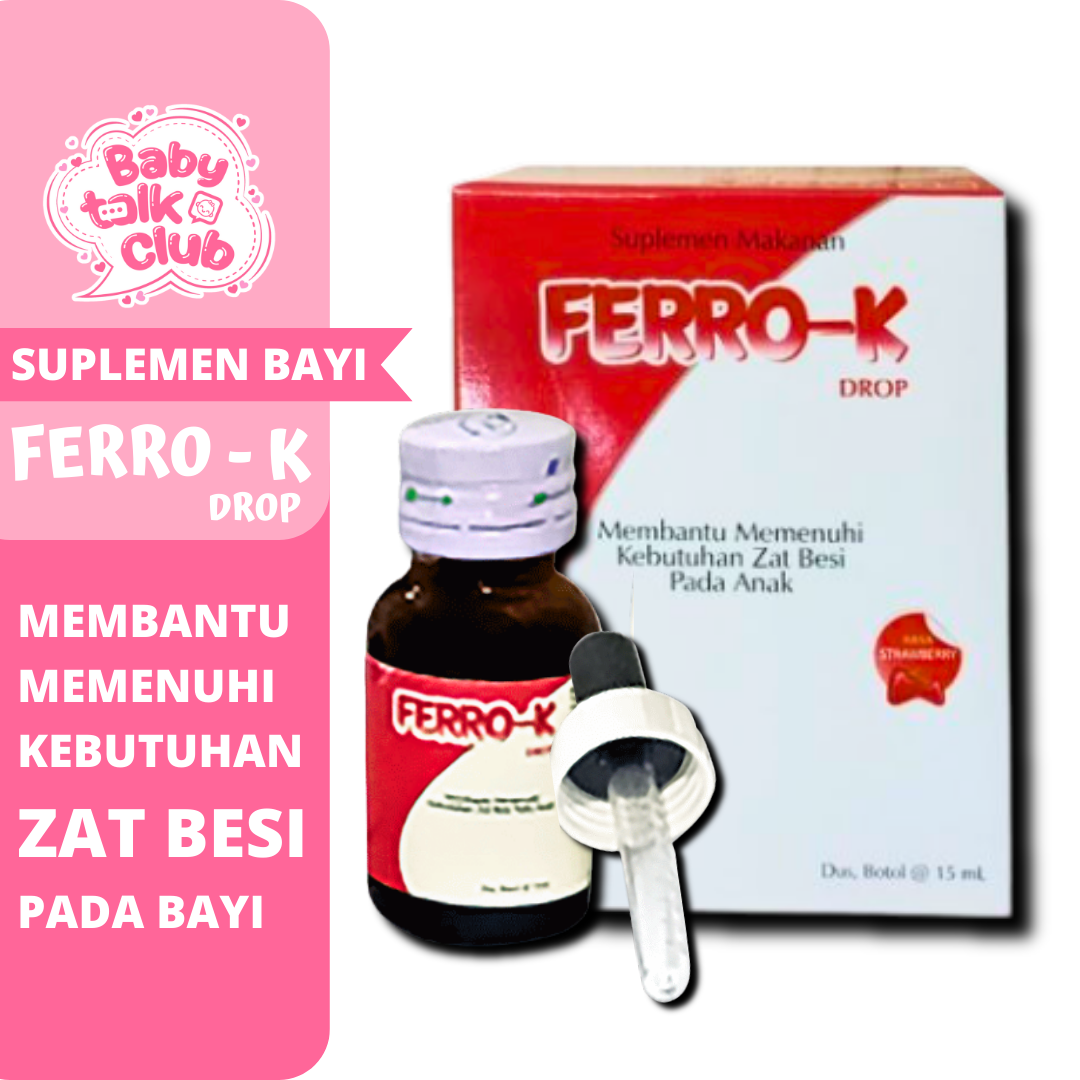 FERRO K DROP BOTOL 15 ML Suplemen Anak / Vitamin Zat Besi Bayi Rasa ...