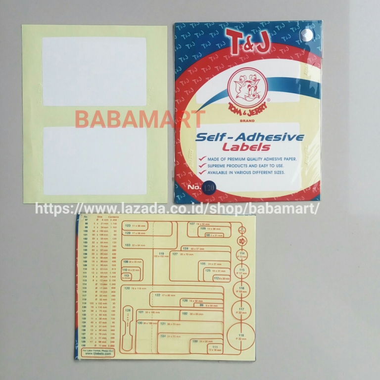 STIKER LABEL UNDANGAN TOM & JERRY NO. 120 ORIGINAL T & J TOM JERRY T&J ...