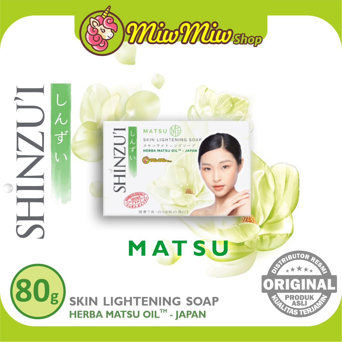 SHINZU'I Skin Lightening Bar Soap (Shinzui Sabun Batang Mandi Pencerah ...