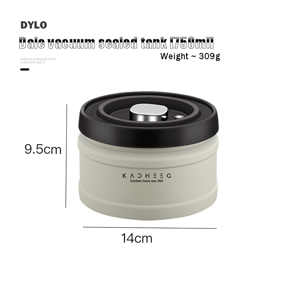 Medory【การจัดส่งที่มีคุณภาพ】ขวดสุญญากาศปิดผนึกเมล็ดกาแฟชานมผงกล่องเก็บ ...