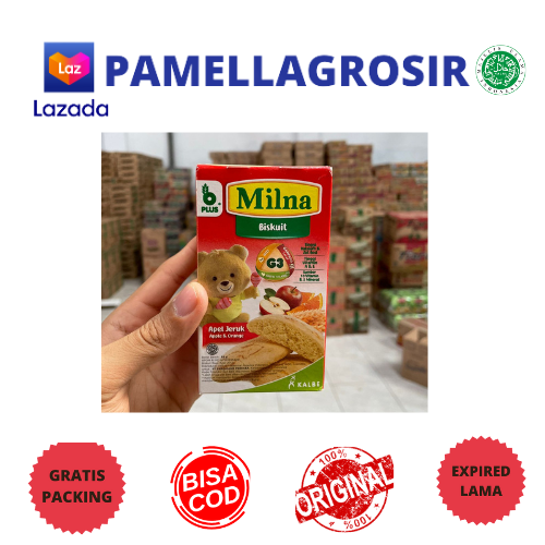 MILNA BISKUIT BAYI SNACK MPASI BISKUIT APEL JERUK MILNA 65gr SNACK ...