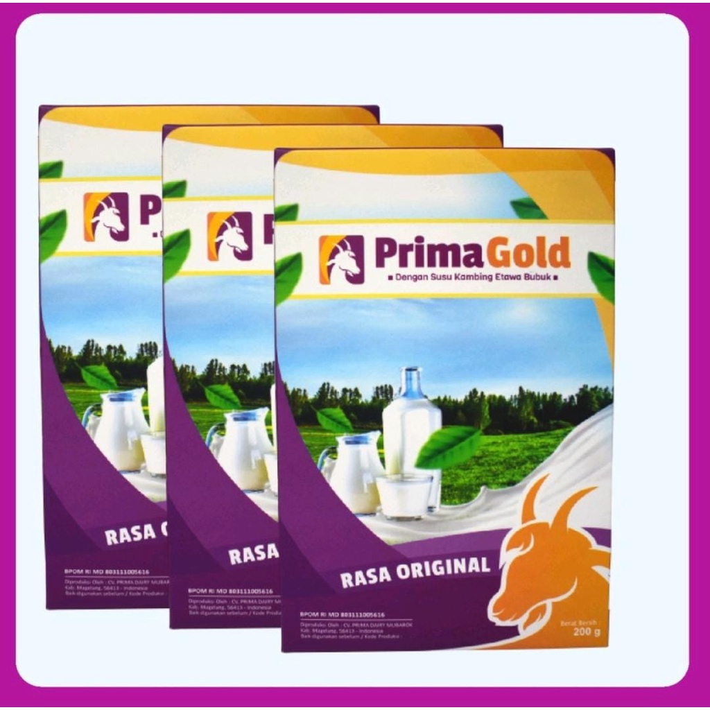 paket 4 box susu prima gold susu kambing etawa asli / PRIMA GOLD SUSU KAMBING ETAWA | Lazada ...