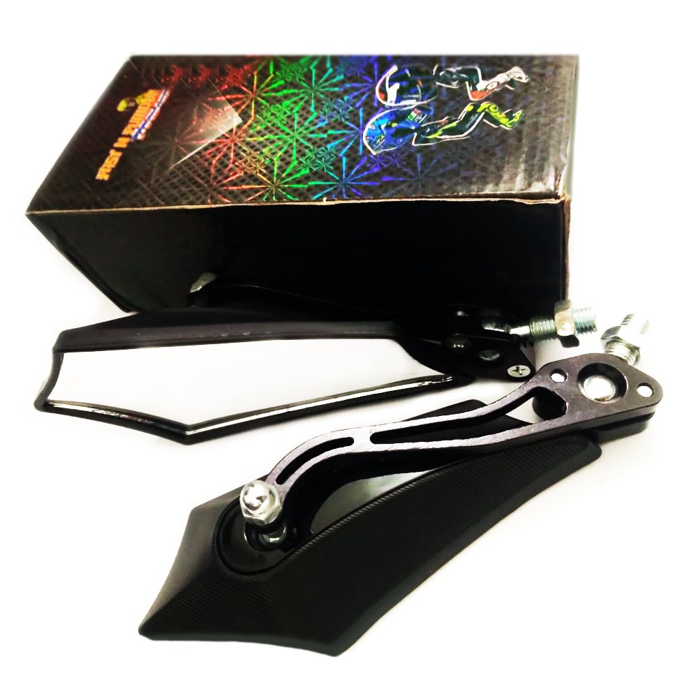 Spion Model Batman drat HONDA dan bisa YAMAHA Warna Hitam | Lazada ...