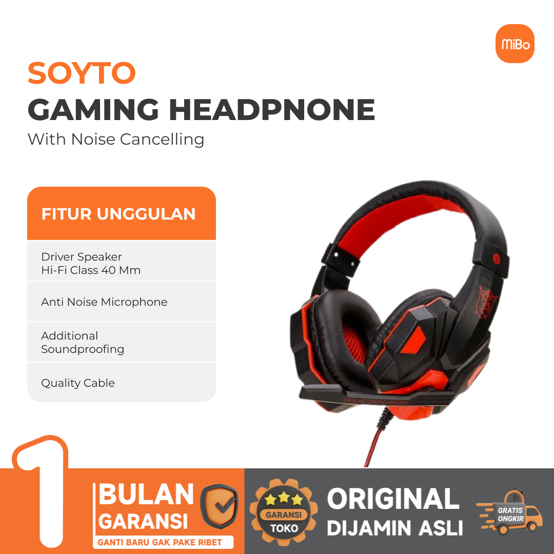 SOYTO Gaming Headphone Headset with Mic GM003 | Lazada Indonesia